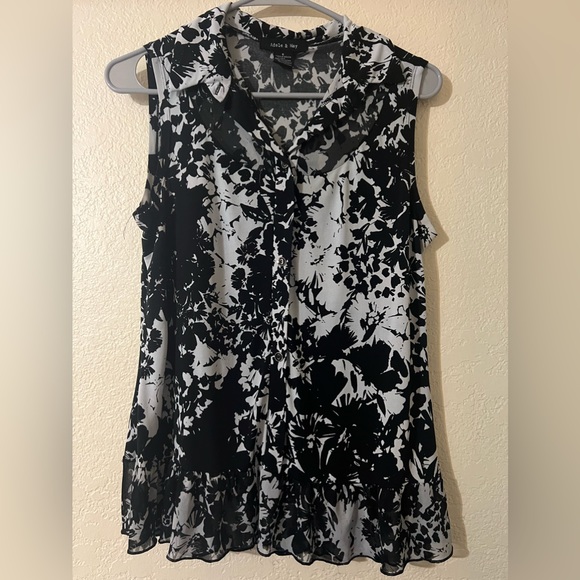 Adele & May | Tops | Adele And May Size S Black And Silver | Poshmark